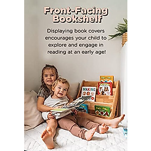 Montessori Bookshelf - Book Display Shelf for Toddler - Forward/Front Facing Bookcase Rack Display