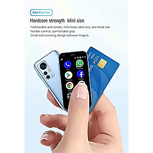 SOYES D18 Mini Phone Small Smartphone 3G Students Mobile Phones 1GB RAM 8GB ROM Android 6.0 Tiny Cellphone for Children (Sky Blue)