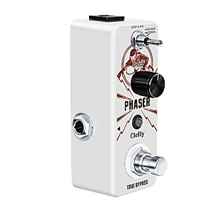 Clefly Guitar Phaser Effect Pedal Analog Phase Effect Pedal For Electric Guitar Bass True Bypass
