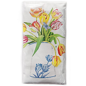 Mary Lake-Thompson Tulip Vase Cotton Flour Sack Dish Towel
