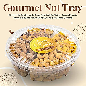 Nuts Gift Platter Tray! Kosher- NUTS Food Arrangement Healthy Variety Sweet, Salty, Roasted, Care Package, Birthday Nuts Assortment, Kosher Snack Box for Families, Office, Home