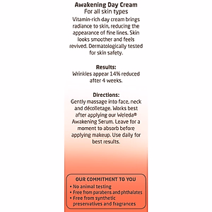 Weleda Awakening Day Face Cream, 1 Fluid Ounce, Plant Rich Moisturizer with Pomegranate Extract, Argan and Macadamia Oils