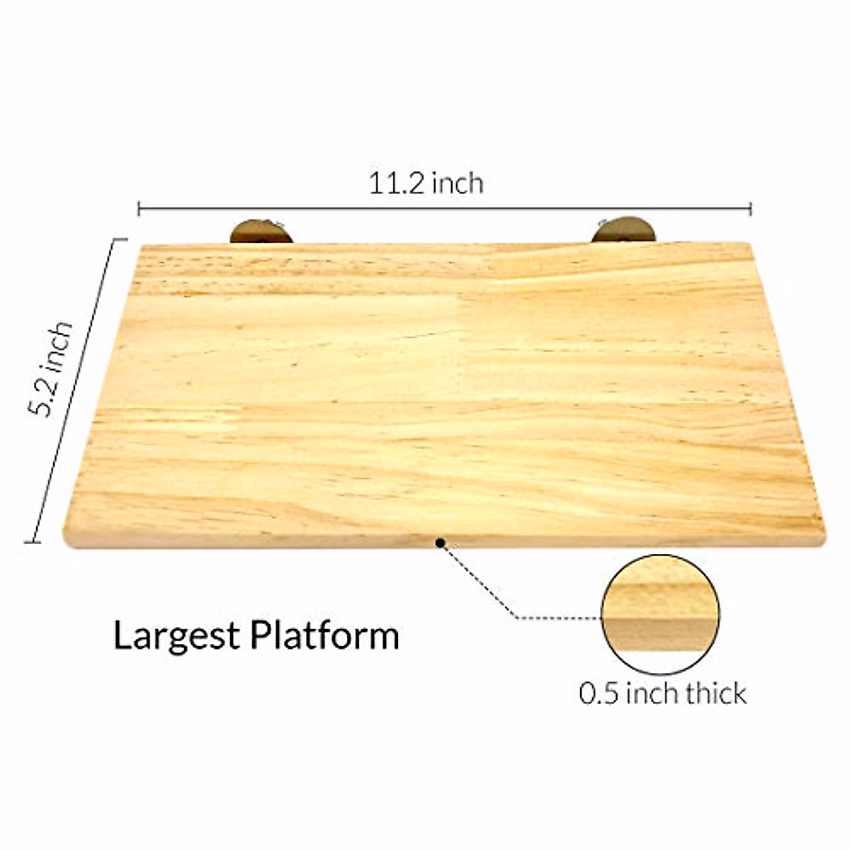 PlayCraftz Rectangle Wood Activity Platform and Hammock for Cage Shelves & Wood Perch Ledges for Small Animals Cages and Pets Like Hamsters, Mice, Chinchilla, Guinea Pigs, Birds, Rats.