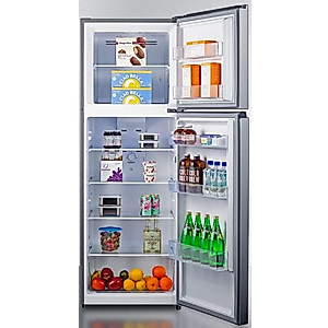 Summit Appliance FF1142PLLHD 24" Wide Top Mount Refrigerator-Freezer, 11.5 cu.ft, ENERGY STAR-certified, Door Storage (Left Hand Door)