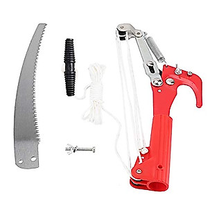 Hilitand Tree Trimmer,4 Wheels Sharp Garden Pruning Shear Tree Trimmer Clipper Trimming Tool,(Rod not Included),Safe and Durable