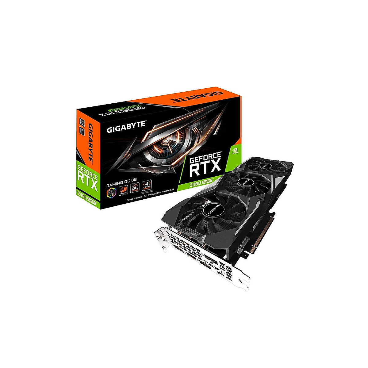 GIGABYTE GeForce RTX 2080 Super Windforce OC 8G Graphics Card, 3X Windforce Fans, 8GB 256-Bit GDDR6, Gv-N208SWF3OC-8GD Video Card