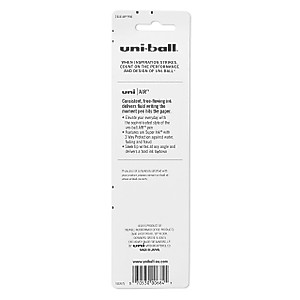 uni-ball AIR Rollerball Pens, Fine Point (0.7mm), Blue, 2 Count