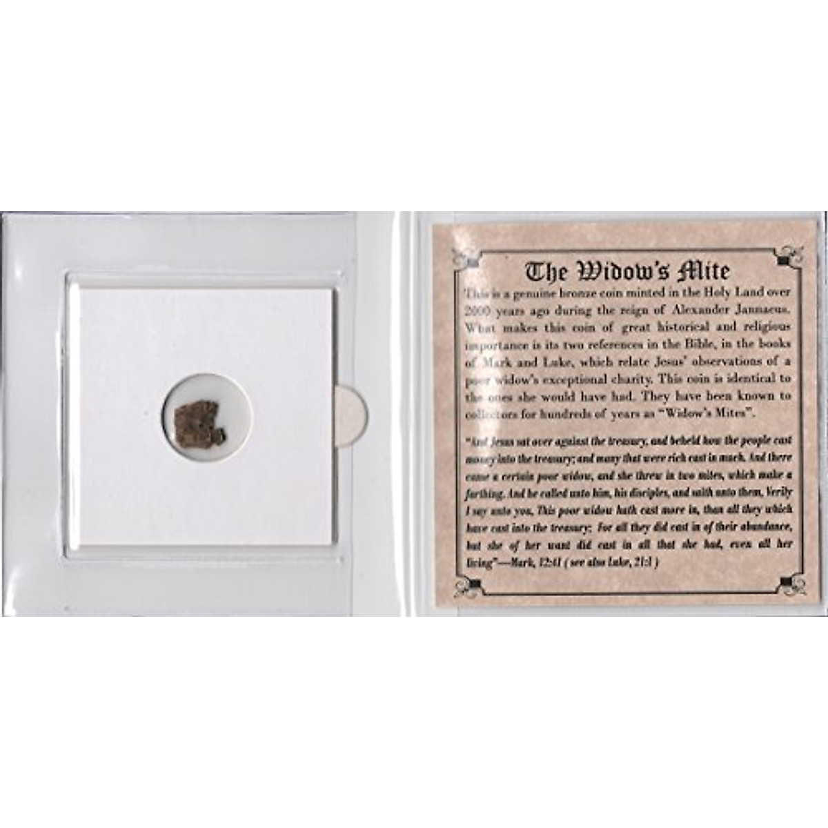 Widow's Mite Ancient Coin Certified Authentic Low Grade