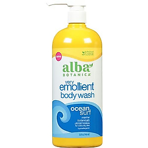 Alba Botanica Very Emollient Body Wash, Ocean Surf, 32 Oz