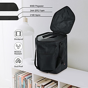 TXEsign Travel Carrying Case for Bose S1 Pro/Bose S1 Pro+, Slip Cover Case with Shoulder Strap &Accessory Pocket, Portable Carry Bag Holder w Handle Strap for Bose Speaker (Black)