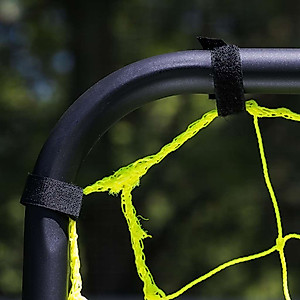 Franklin Sports Premier Steel Soccer Goal - Folding Backyard Soccer Goal with All Weather Net - Kids Backyard Soccer Net - Easy Assembly - 12'x6' - Black