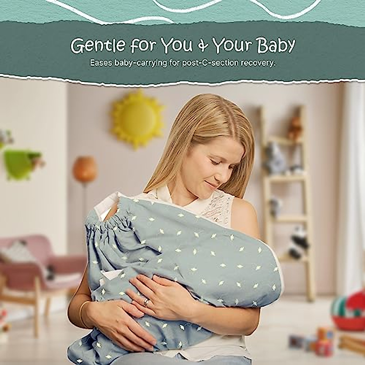 Snugglebundl – Move Without Waking | Organic Cotton | Best Baby Travel System | Elective C-Section (Baby Bumble, Lightweight, Baby Haze)
