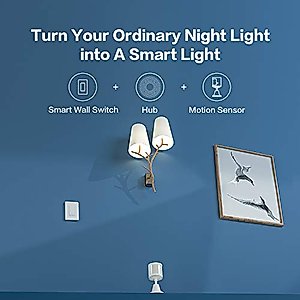 Aqara 2K Security Indoor Camera Hub G3 Plus Smart Light Switch (No Neutral, Single Rocker), AI Facial and Gesture Recognition, Infrared Remote Control, 360° Viewing Angle via Pan and Tilt