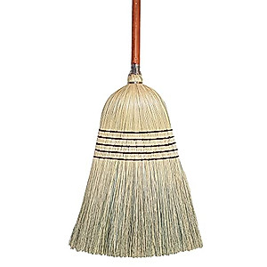 Wilen E504028, Janitor Corn Blend Broom with 1-1/8" Handle, 28# Size, 55-1/2" Length (Case of 6)