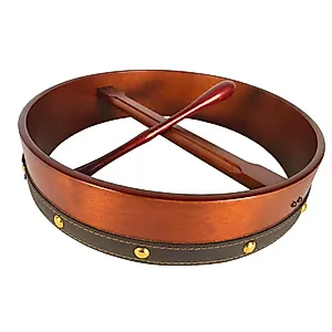 Fair Trade Traditional 12'' Irish Celtic Bodhran with beater & DVD - handcrafted in Ireland