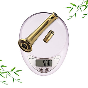 Enga Bright Gold Tub Spout, 8inch Extra Long Bathtub Faucet Wall Mount Brass Non Diverter Tub Filler