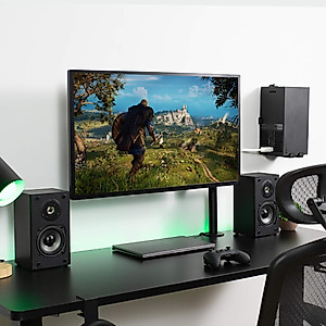 VIVO Steel Wall Mount Bracket Designed for Xbox Series X Gaming Console, Horizontal and Vertical Display, Open Design, Black, Mount-XSXU1
