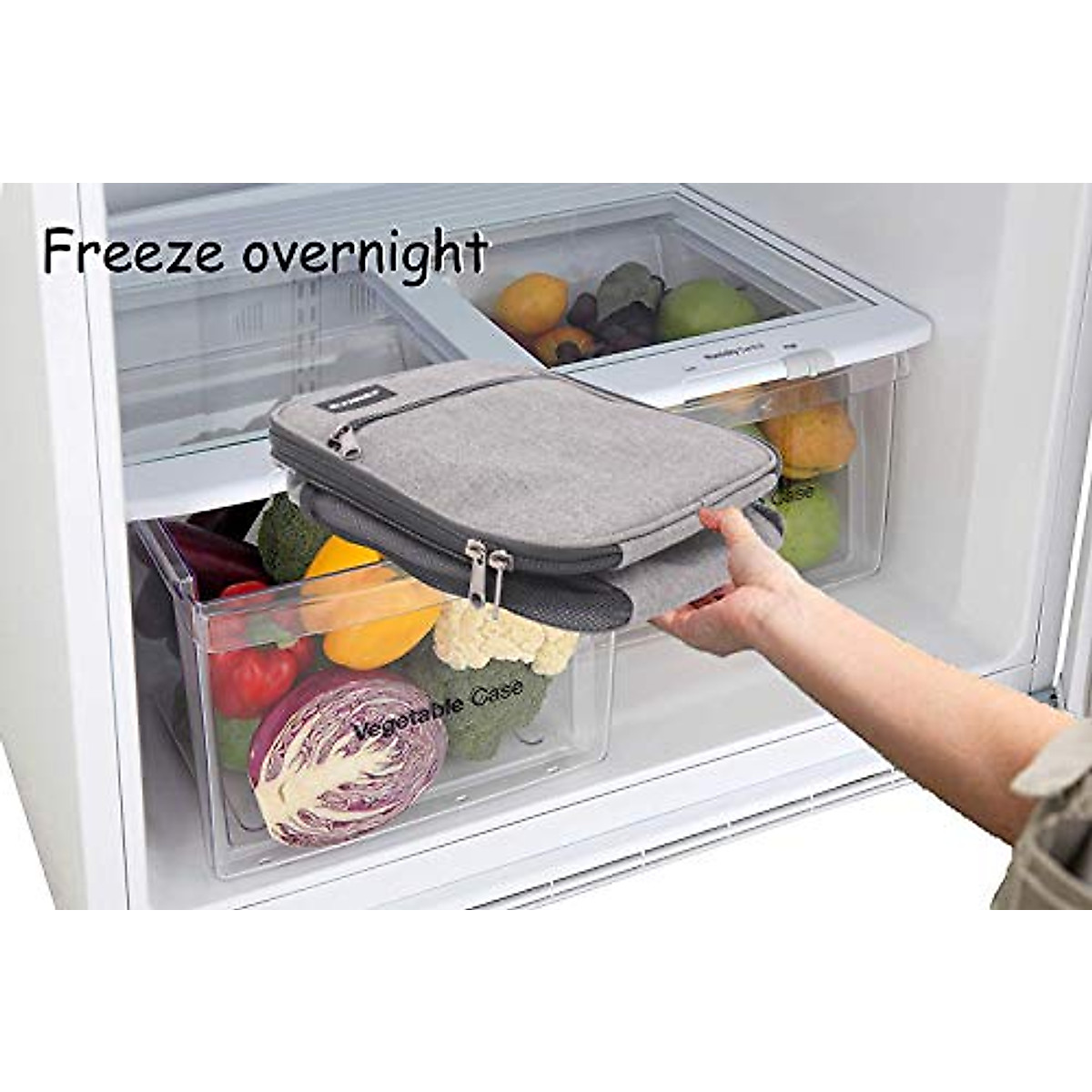 Slynnar Lunch bag Freezable Lunch Box, Camo Blue