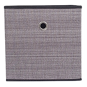 Internet's Best Canvas Storage Bin - 2 Pack - Grey - Box Container
