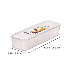 Cabilock Plastic Storage Bins Spaghetti Noodles Pasta Container Spaghetti Noodle Storage Spaghetti Keeper Box Kitchen Pantry Storage Noodle Storage Container Storage Drawers Fridge Organizer