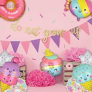 Ice Cream Balloons Donut Candy Ice Cream Themed Baby Shower Kids Sweet Summer Ice Cream Birthday Party Decor 9 Pcs