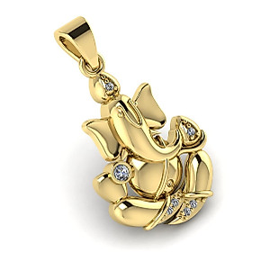 SirDaksh Lord Ganesha Hindu God Spritual of Fortune Charm Pendant