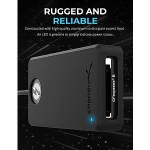 SABRENT Thunderbolt 3 & USB 3 Type C to CFexpress Card Reader (CR-T3CF)