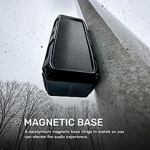 Raycon Impact Speaker - Wireless, Waterproof, Shockproof, Military Grade Impact Resistant, IP67 Rugged Bluetooth Speaker with Stereo Sound and Magnetic Base