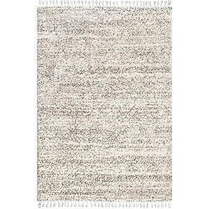 nuLOOM Brooke Shag Tasseled Accent Rug, 2x3, Ivory