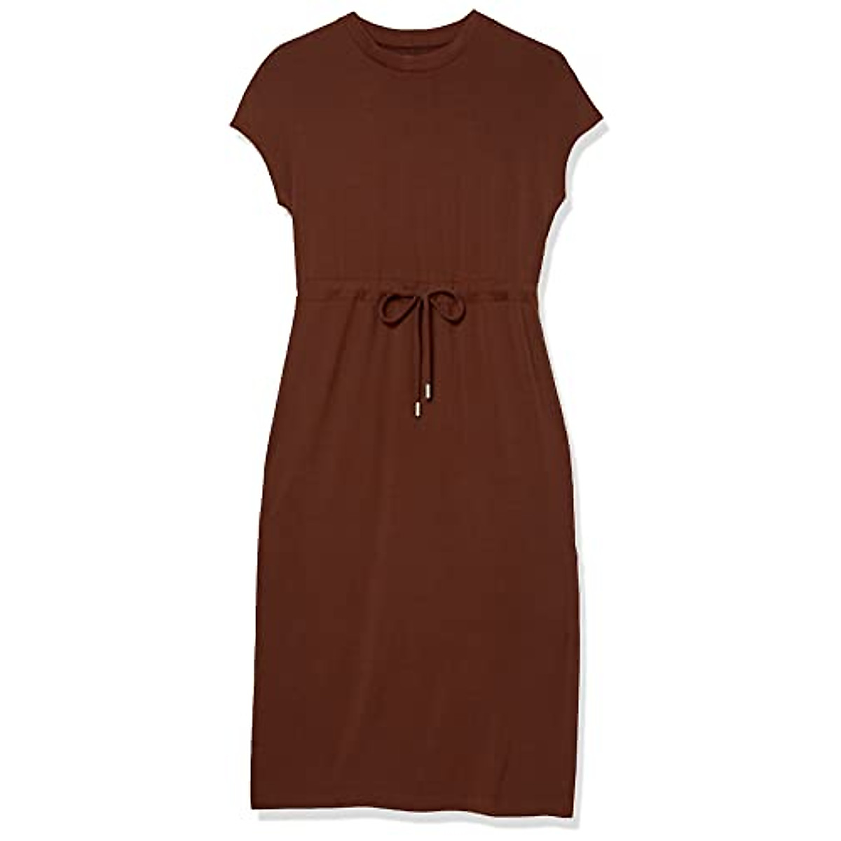Amazon Aware Women's Modal Dropped Shoulder Midi Dress (Available in Plus Size), Deep Brown, 3X