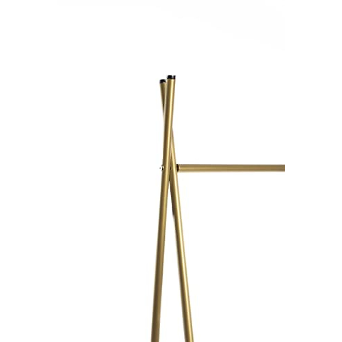 British Style Sturdy Clothes Rack Garment Rack Metal Clothes Rack,Industrial Clothing Rack,Heavy Duty Clothes Rack,Portable Clothing Rack Hanging Clothes Rack for Small Spaces and Rooms Gold,Black,White (Gold)