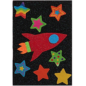 Baker Ross AX419 Star Sticker Roll Value Pack - Pack of 600, Kids Stickers, Ideal for Children's Arts and Crafts Projects, Great for Card Making and Scrapbooking