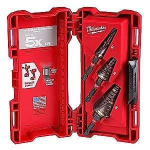 Milwaukee Titanium Shockwave Impact Duty Step Bit Kit (3-Piece)