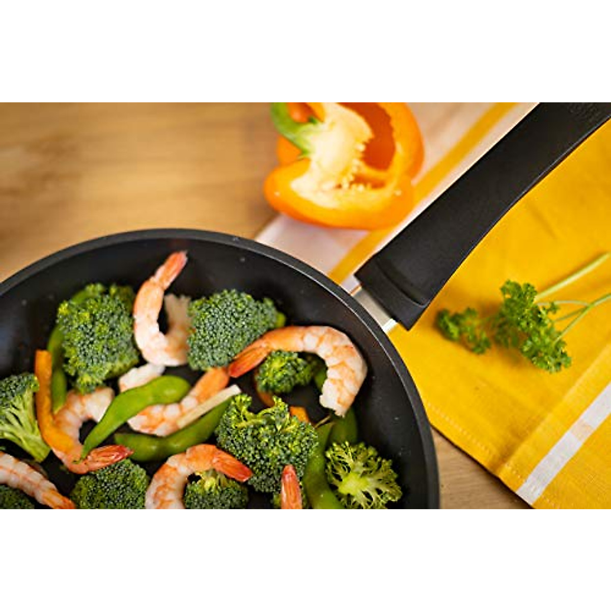 KUHN RIKON Easy Induction Non-Stick Frying Pan, 28 cm, Black