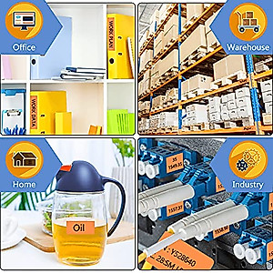 GREENCYCLE Compatible for Brother TZ TZE B11 TZe-B11 AZE B11 0.23 Inch 1/4" Black on Fluorescent Orange Laminated Label Tape 6mm x 5m for PTD210 D400AD D600 PT-H100 PTH110 PT1290 PT-1230PC, 3 Pack