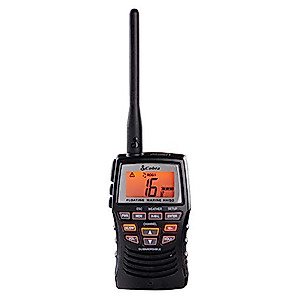 Cobra Marine Radio - MR HH150 FLT - 3 Watt, Floating, Long Range, Handheld, VHF Radio, NOAA, International, Waterproof, Submersible, Weather Alerts, LCD Screen, Belt Clip