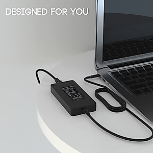 19.5V 9.23A 180W AC Adapter Charger for Dell Alienware 13 15 17 R1 R2 R3 R4 R5 series, Precision M4600 M4700 M4800, Inspiron One 2320 2350 3579 3379 5587 5590 7510 7588 7710 Laptop Power Supply Cord