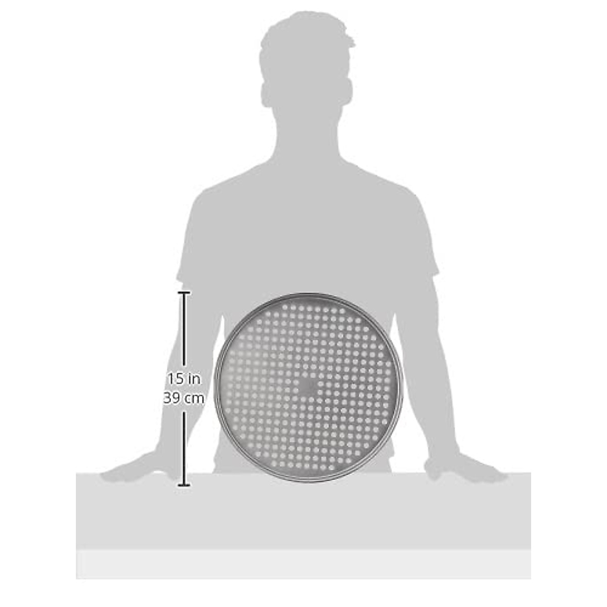 Cuisinart Chef's Classic Nonstick Bakeware 14-Inch Pizza Pan, Silver