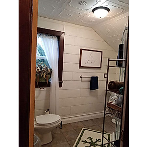 A La Maison Ceilings R43 Bourbon Street Foam Glue-up Ceiling Tile (21.6 sq. ft./Case), Pack of 8, Plain White