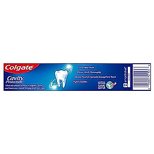 Colgate Cavity Protection Travel Toothpaste with Fluoride, ADA Accepted, TSA Approved Size - 2.5 Ounce (Pack of 6)