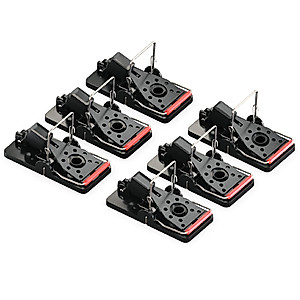 Mouse Trap by Eco Pro Pest Control | 6-Pack Reusable Small Rodent Traps | Indoor & Outdoor Mouse Traps | Easy Set Up, Quick Snap Kill Mice Traps (Bait Not Included) | Powerful Pest Control Traps