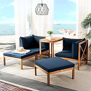SAFAVIEH PAT6762A Outdoor Collection Ronson 5-Piece Dining Set