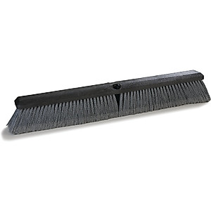 SPARTA Flo-Pac Plastic Floor Sweeps for Industrial Cleaning, 18 Inches, Gray, (Pack of 12)