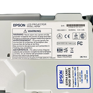 Epson PowerLite 97 3LCD Projector 2700 ANSI HD 1080i HDMI, Bundle: Remote Control, Power Cable, HDMI Cable