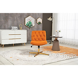 COOLMORE Home Office Desk Chair, Vanity Chair, Modern Adjustable Home Computer Executive Chair Swivel Task Chair for Small Space, Living Room, Make-up, Studying