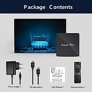 Great Bee One Year Android 10 Arabic 4K TV Box for IPTV with Google YouTube and Chromecast