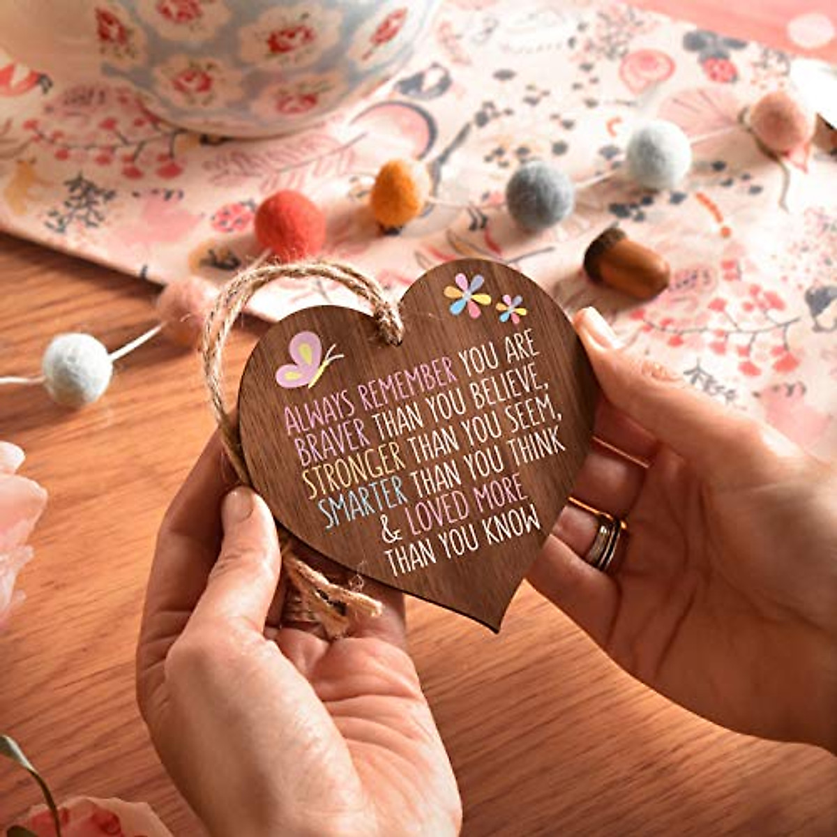 Always remember you are braver wood signs with quotes | birthday presents for friends | positive gifts inspirational plaques uplifting for women | wall decor encouragement