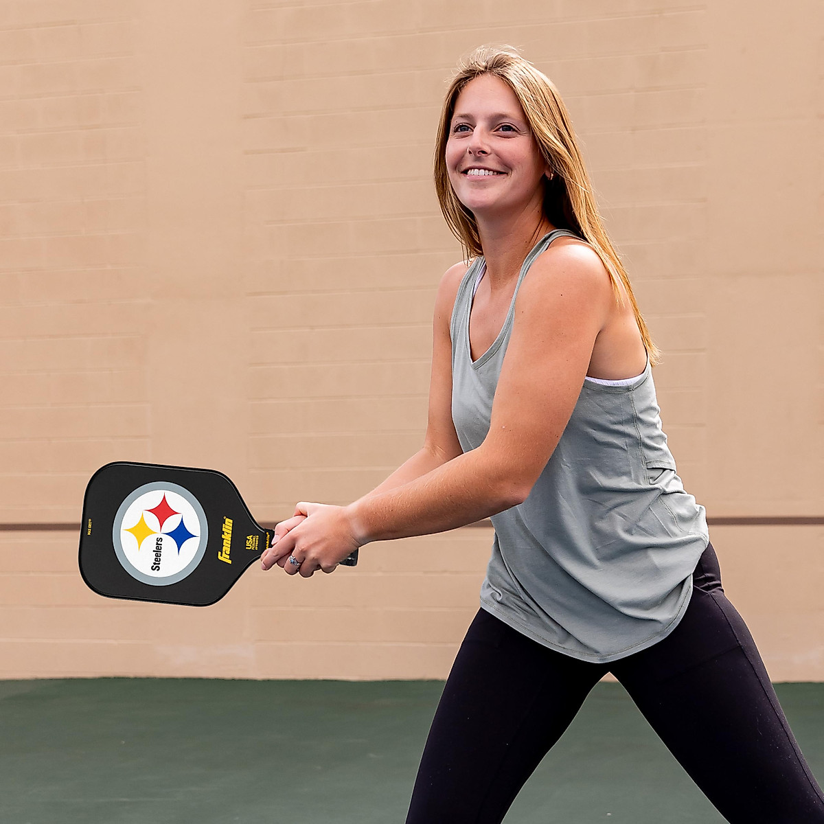 Franklin Sports NFL Pittsburgh Steelers Pickleball Paddle - Pickleball X - Polypropylene Core, Team Logo - NFL Official Licensed Product