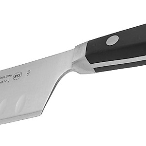 ARCOS Santoku Knife 7 Inch Nitrum Stainless Steel and 190 mm blade. Ergonomic Polyoxymethylene POM Handle.Classical design and rounded finish of great beauty and sturdiness. Series Opera. Color Black.