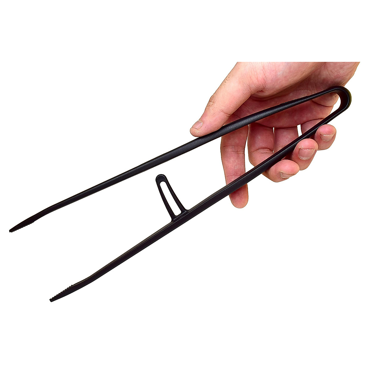 Seki Japan Heat Resistant Locking Nylon Kitchen Chopstick Tongs, Long Grip, Kitchen Utensils, Dishwasher Safe